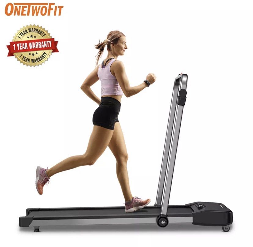 OneTwoFit Foldable 2.5HP Treadmill 12km/h WalkingPad Professional Incline Home Gym OT0348 ...