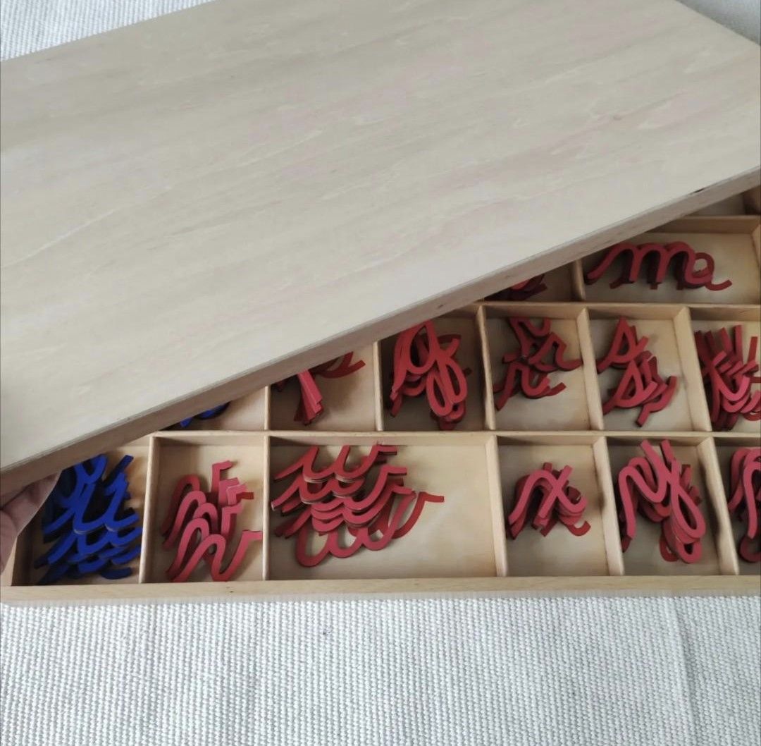 Original Moveable Alphabet in Cursive, Babies & Kids, Baby Nursery ...