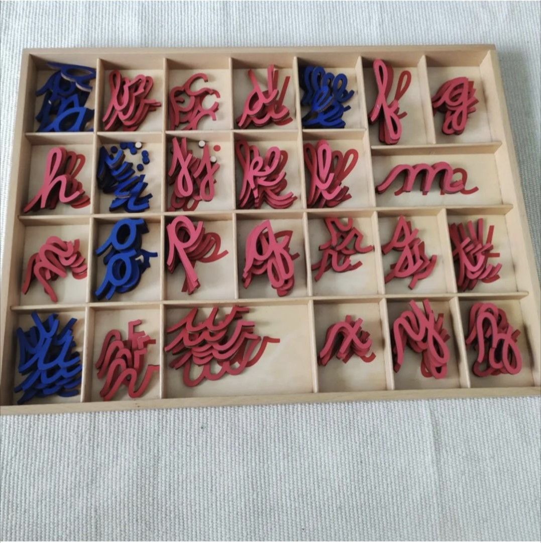 Original Moveable Alphabet in Cursive, Babies & Kids, Baby Nursery ...