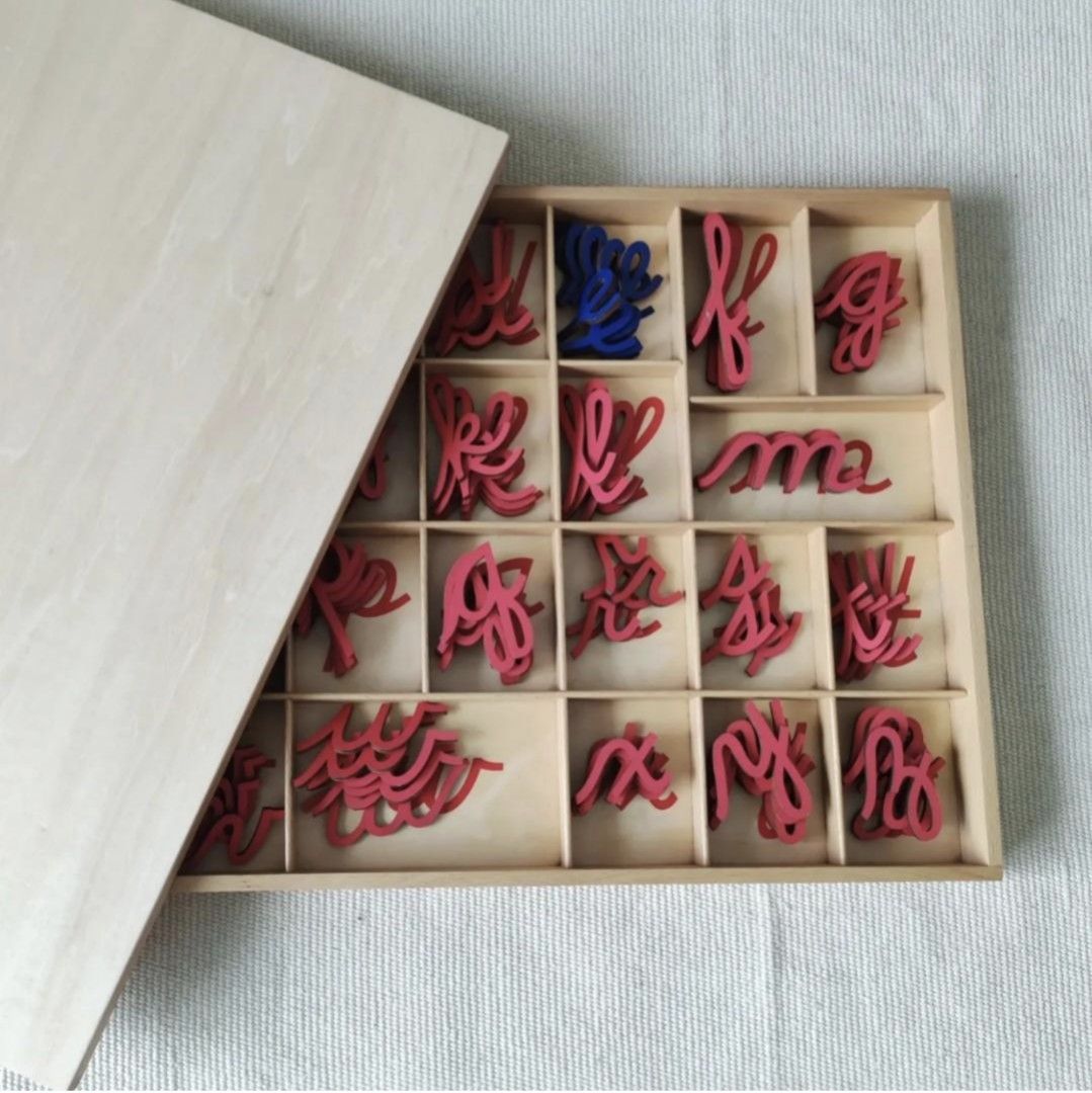 Original Moveable Alphabet in Cursive, Babies & Kids, Baby Nursery ...