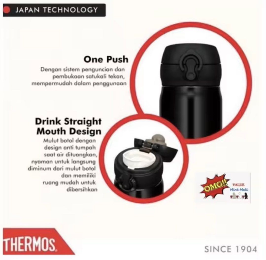 Original Thermos Ultra Light Flask 0.5L By S26 / Thermal Flask ...