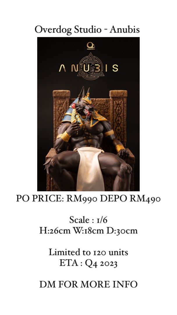 Overdog Studio - Anubis, Hobbies & Toys, Toys & Games on Carousell