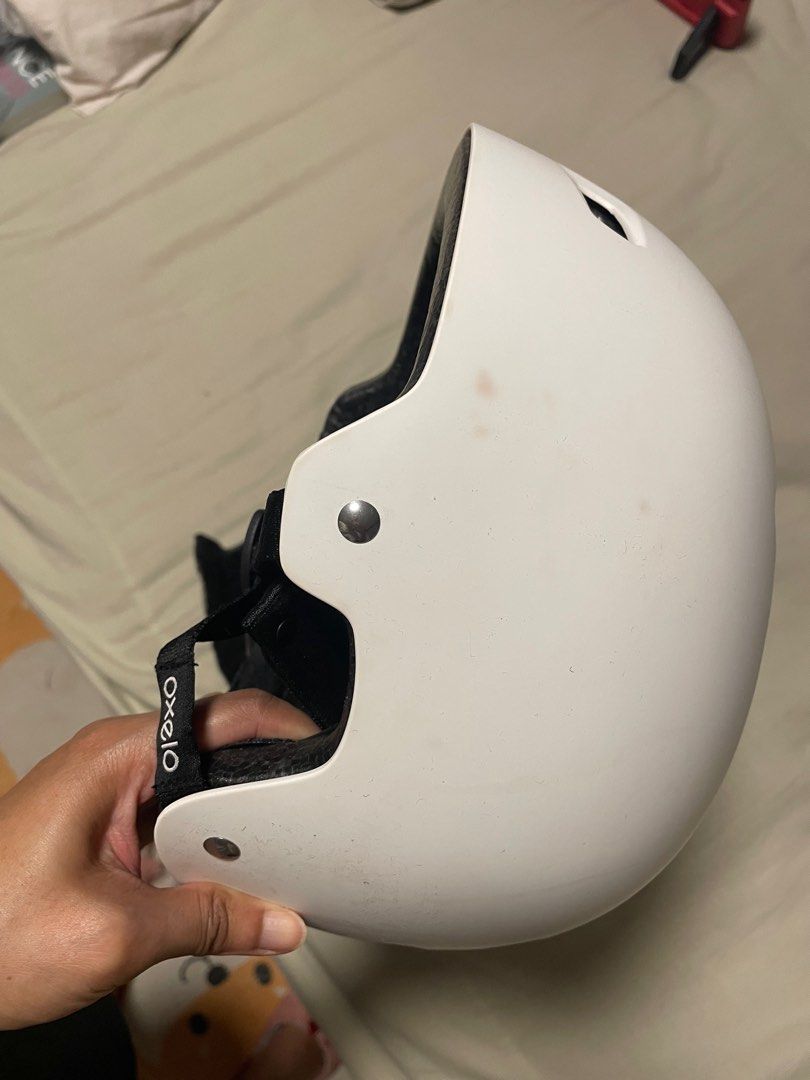 Oxelo helmet and protector set, Sports Equipment, Sports & Games ...