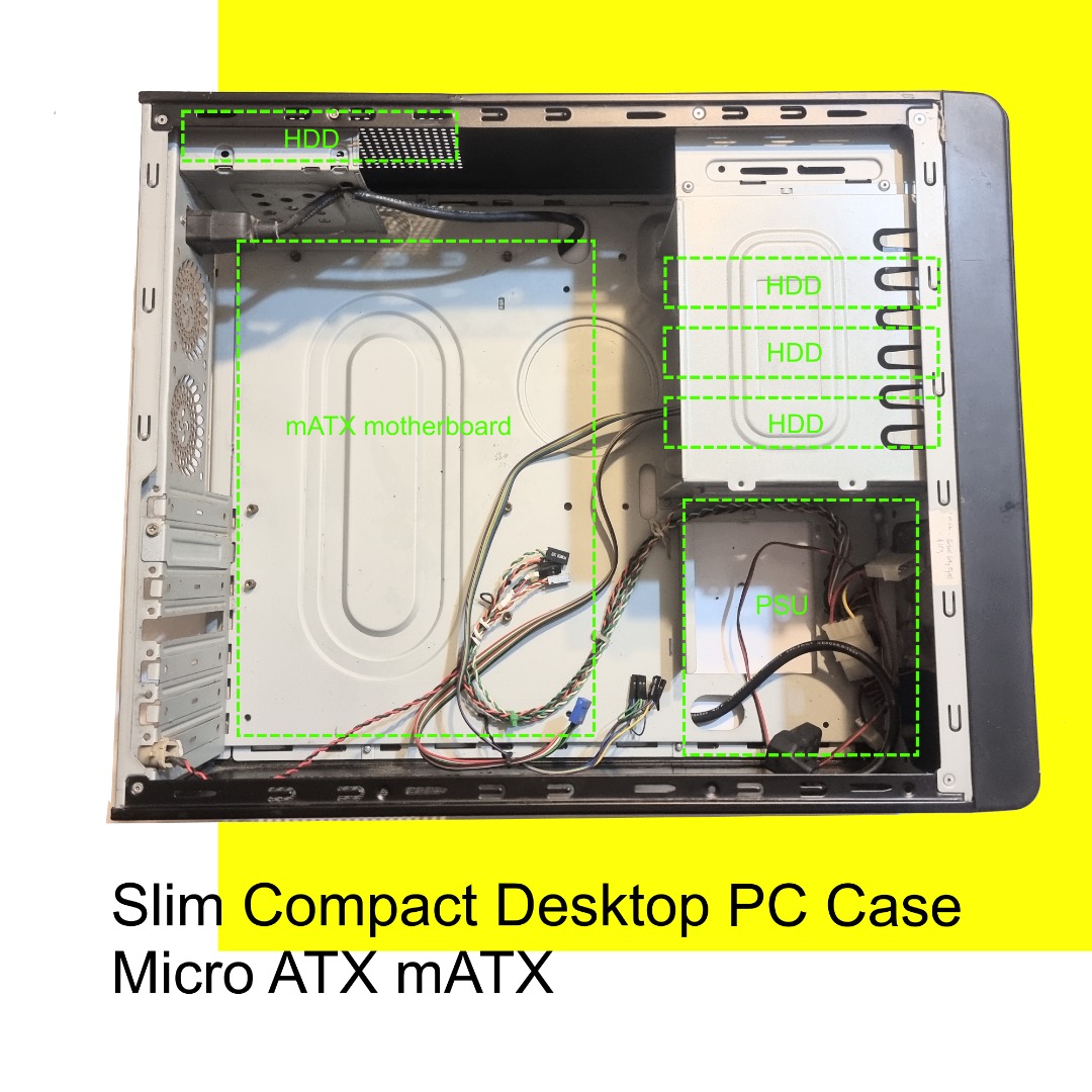 PC Case mini Tower - Slim compact ATX/ MATX/ ITX , Computers & Tech ...