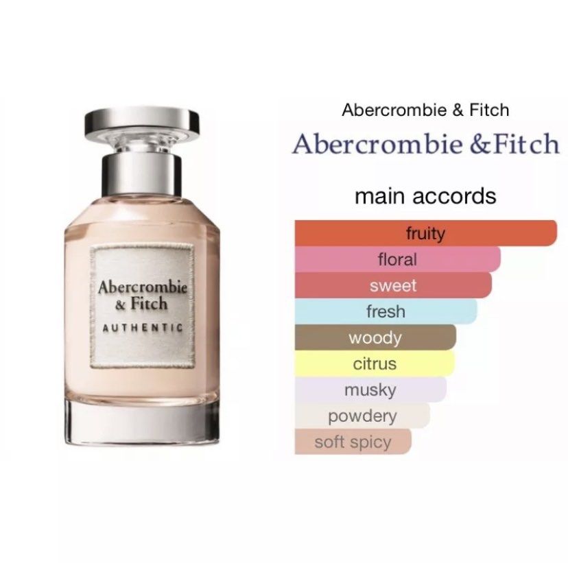 Perfume Abercrombie And Fitch Authentic Eau De Parfum 100 Original