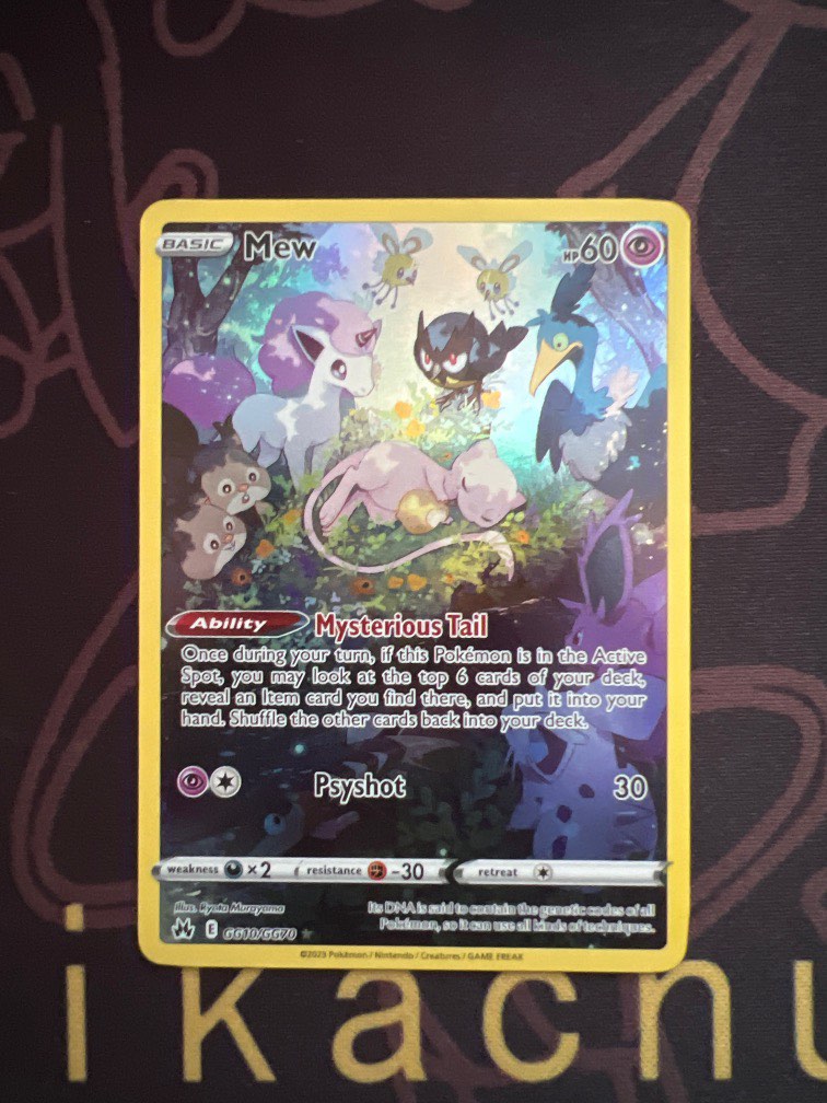 Pokemon Crown Zenith Mew Full Art Illustration Rare, Hobbies & Toys ...