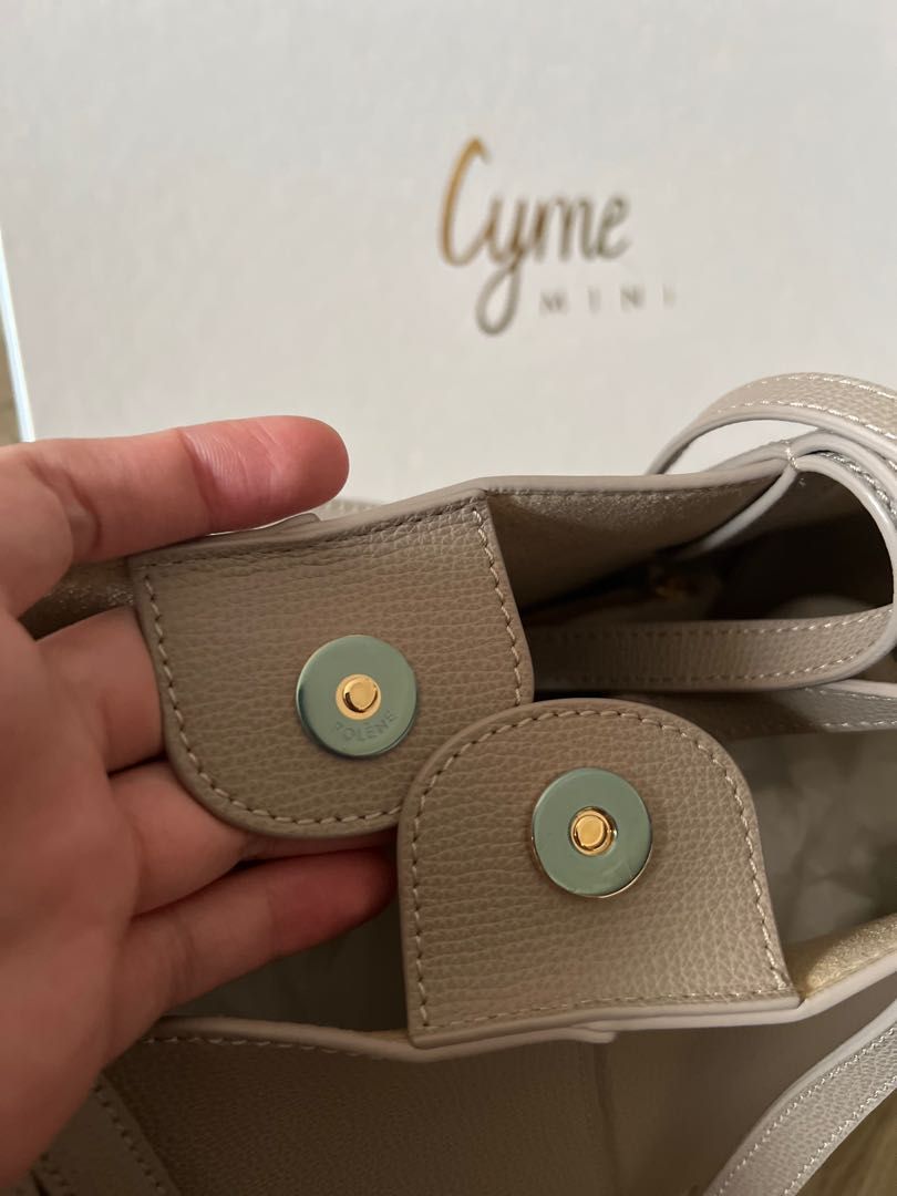 Polene Cyme Mini Taupe, Luxury, Bags & Wallets on Carousell