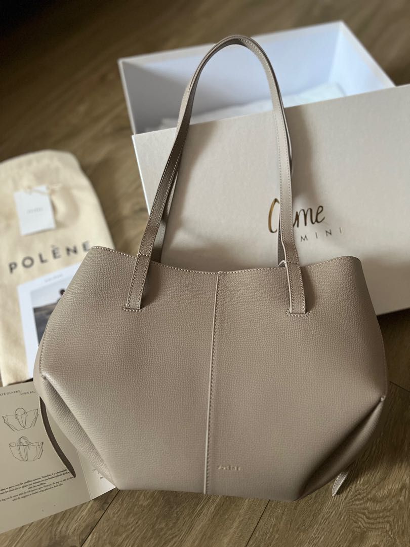 Polene Cyme Mini Taupe, Luxury, Bags & Wallets on Carousell