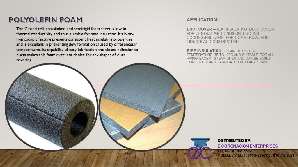 POLYOLEFIN FOAM INSULATION, Commercial & Industrial, Construction ...