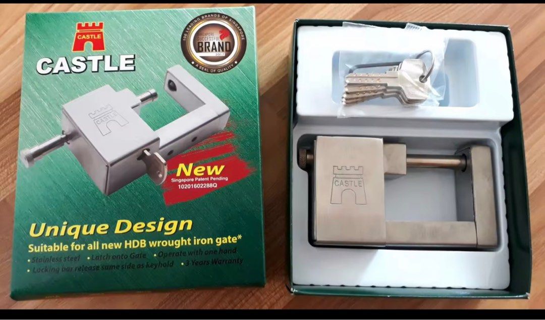 Premium Castle gate lock, Furniture & Home Living, Security & Locks ...