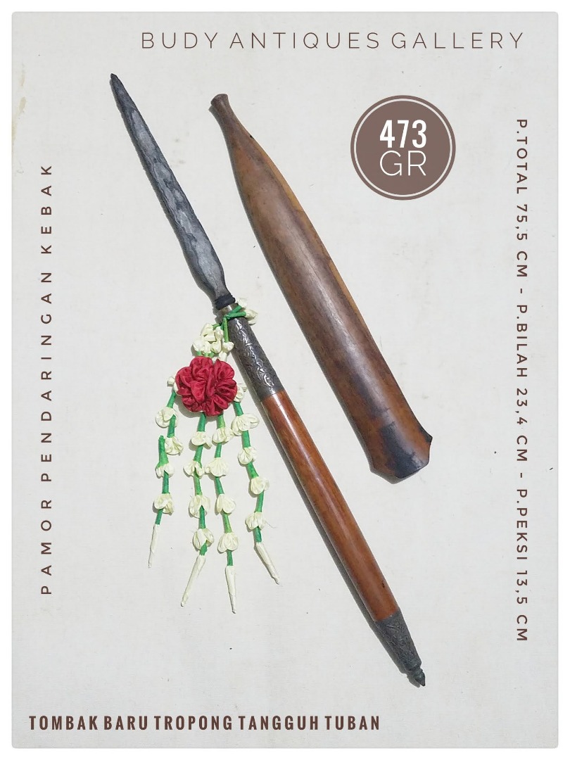 Pusaka Tombak Baru Tropong Tangguh Tuban, Antik, Lainnya di Carousell