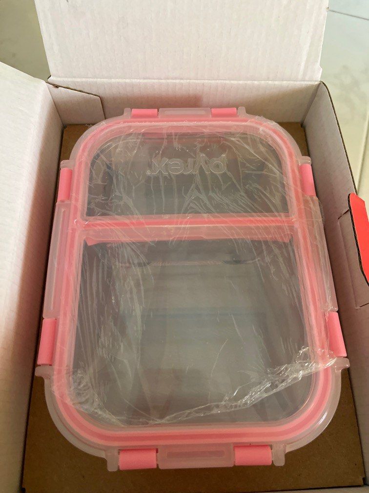 Pyrex 2 piece divided meal box set, Furniture & Home Living ...