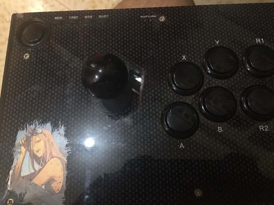 Qanba Q1 Carbon Fightstick Arcade Stick for PS3 PC, Video Gaming ...