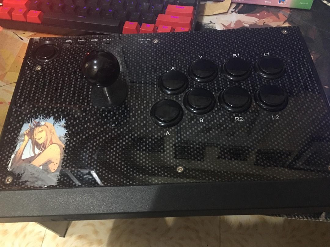 Qanba Q1 Carbon Fightstick Arcade Stick for PS3 PC, Video Gaming ...