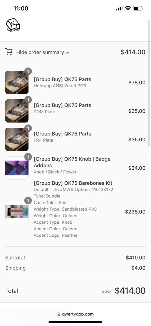 Fully built QK75 Custom Mechanical Keyboard Kit, Computers & Tech ...