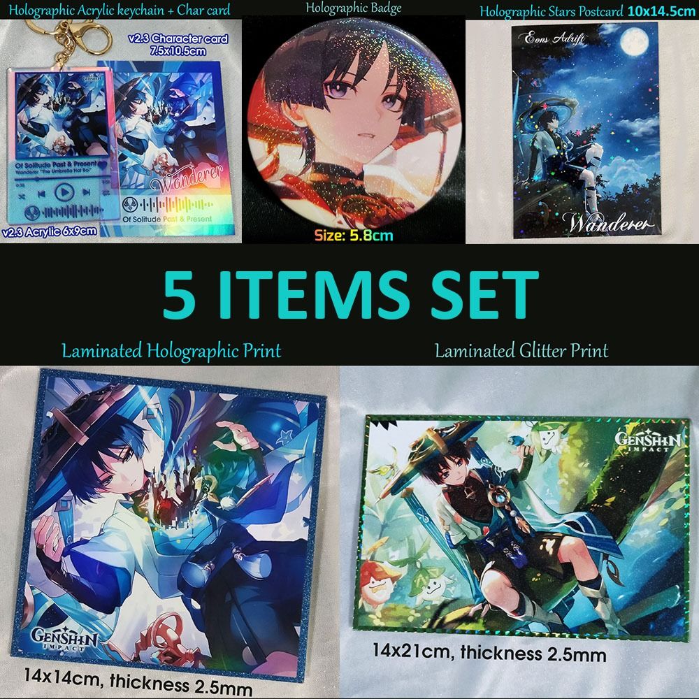 [READYSTOCKS] Genshin Impact Wanderer Merch Set Genshin Wanderer Gift ...