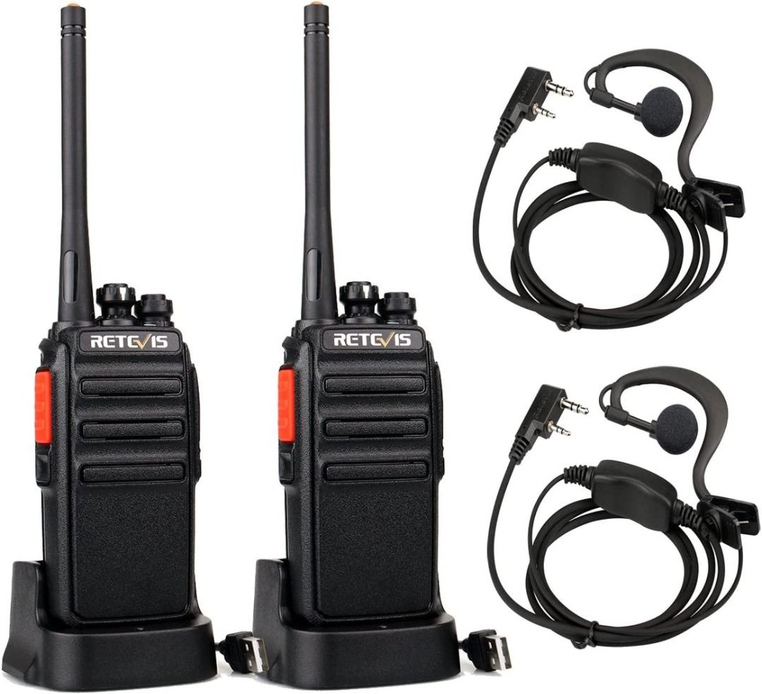 Retevis RT24 Walkie Talkie PMR446 License-free Professional Two Way ...