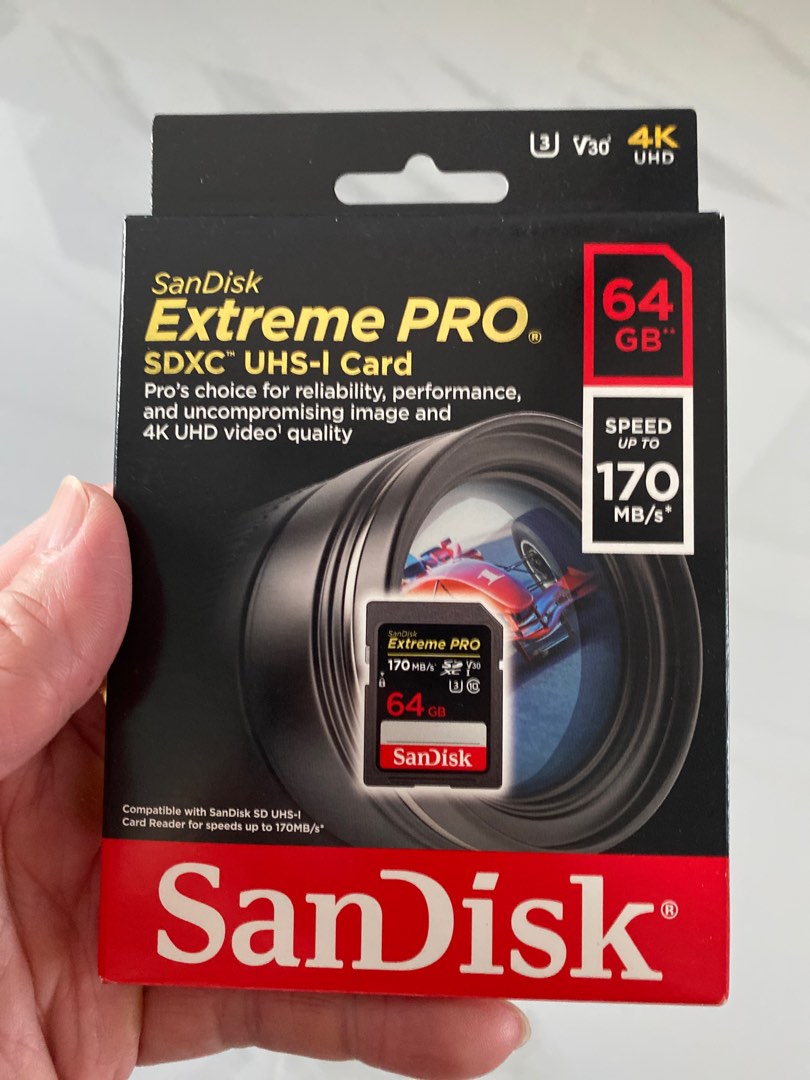 SanDisk Extreme Pro UHS-I card SDXC, Mobile Phones & Gadgets, Mobile & Gadget Accessories ...