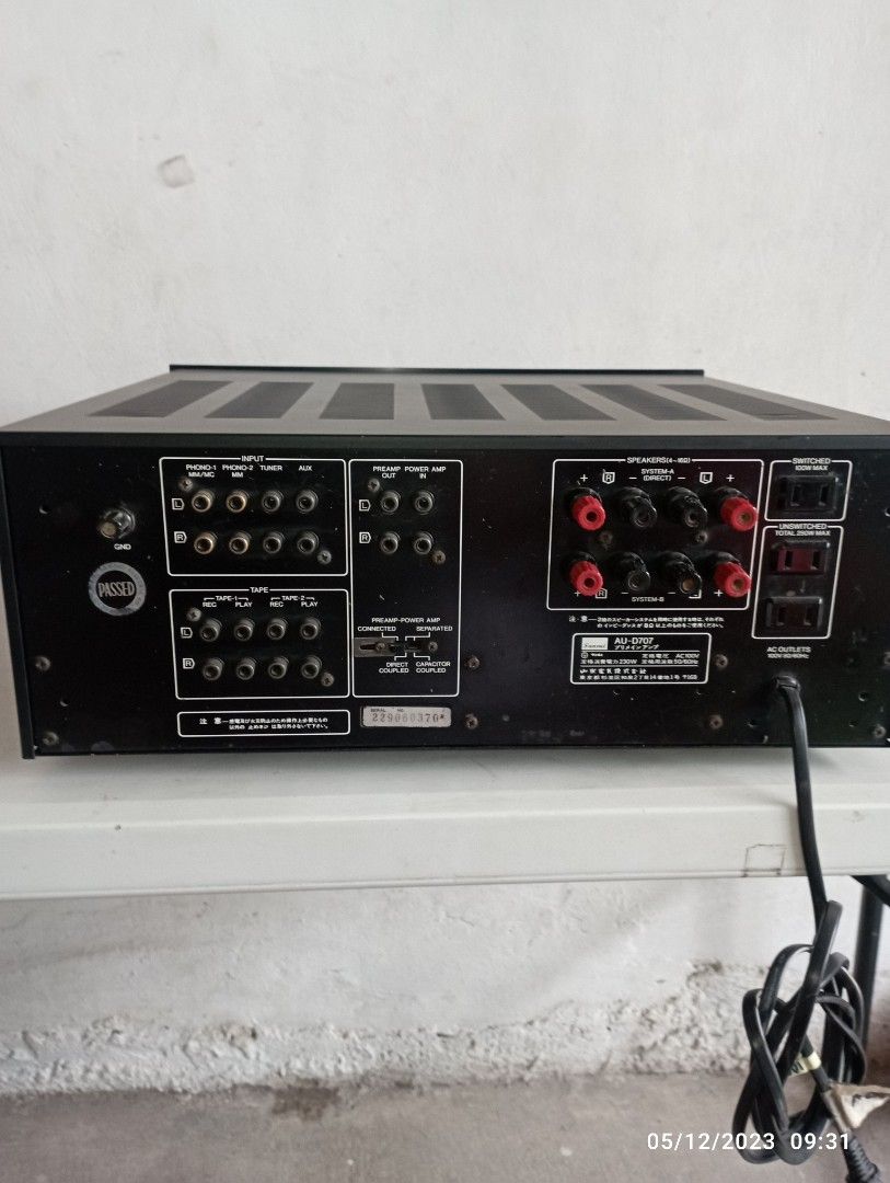 Sansui Au-D707 integrated amplifier, Audio, Soundbars, Speakers & Amplifiers on Carousell