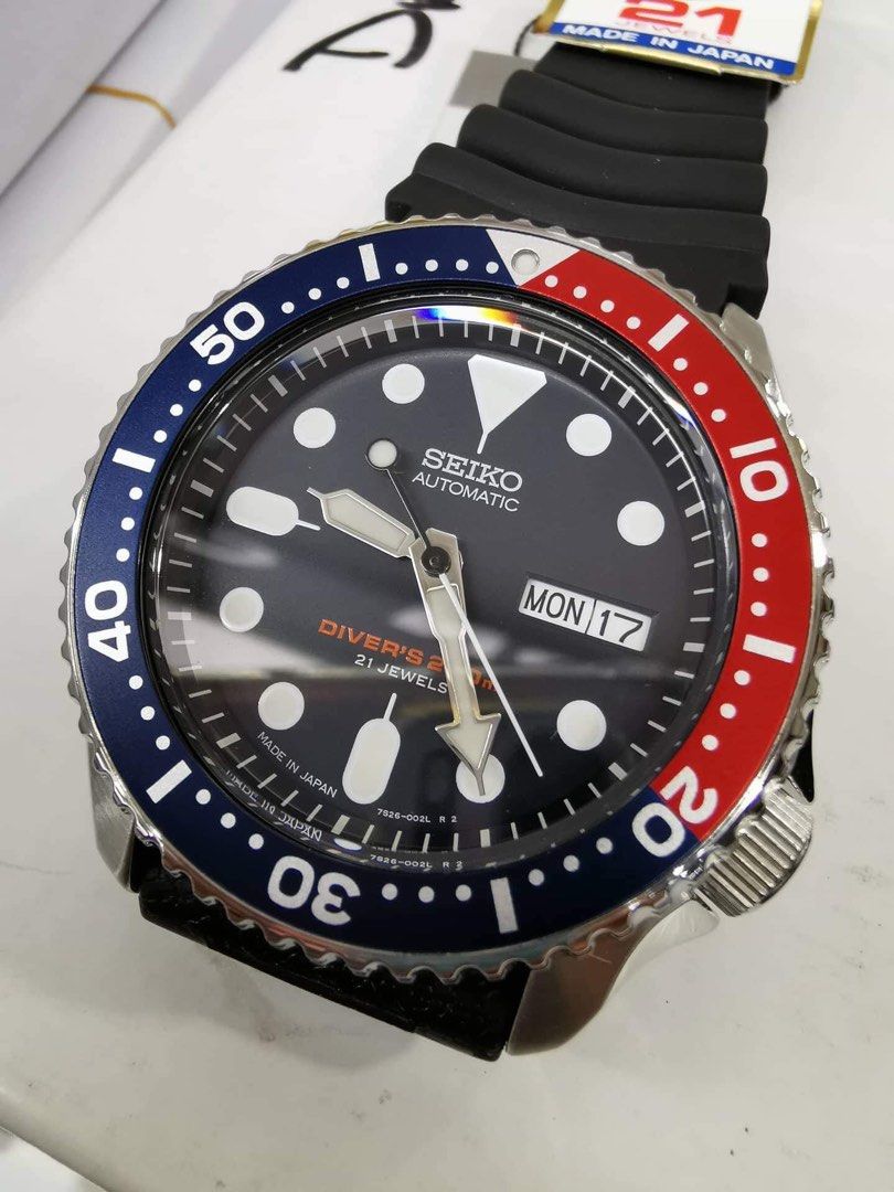 Seiko SKX009J1 Pepsi Classic and Vintage, Men's Fashion, Watches ...