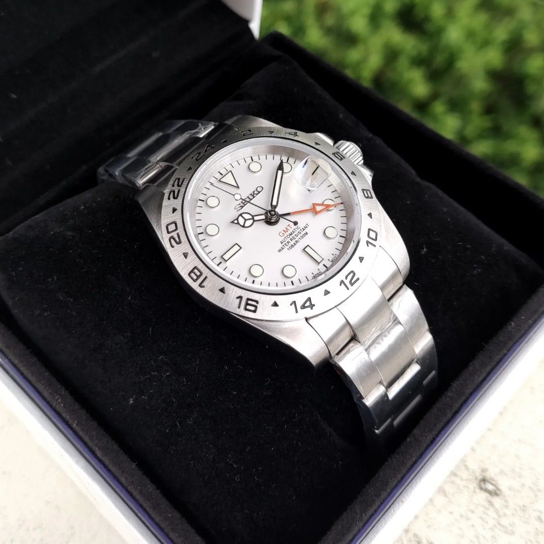 Seikolex Explorer II GMT Mod, Men's Fashion, Watches & Accessories ...