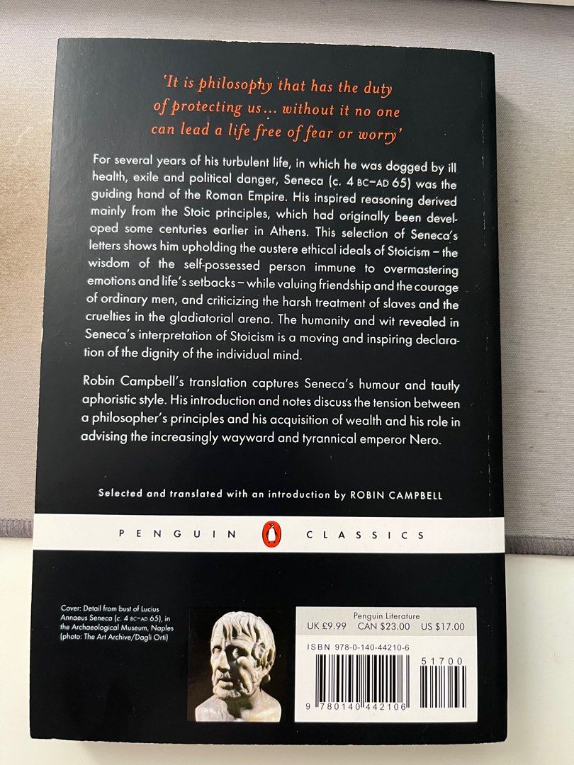 Seneca Letters from a stoic, Hobbies & Toys, Books & Magazines, Fiction ...