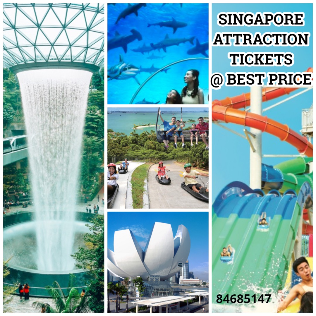 SG ATRN Skyhelix Wings of Time Luge Skypass Cable car SEA aquarium Cove ...