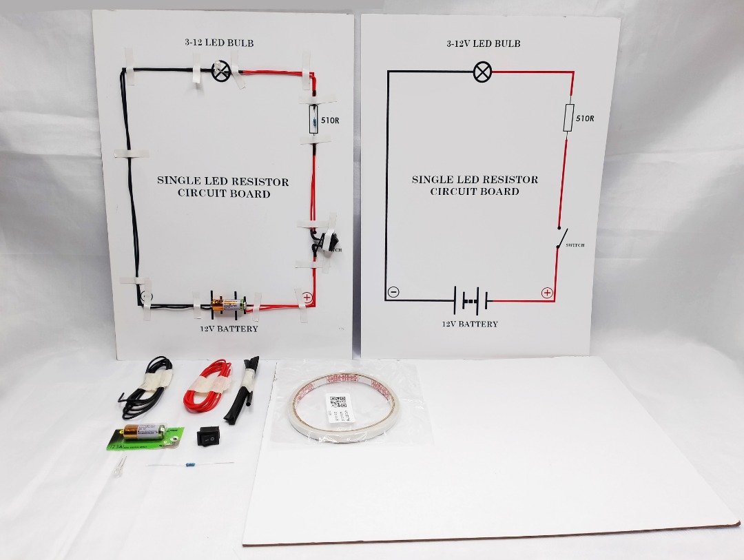 Single Circuit Board With 510r Resistor Best For Experiment Science Educational Project On
