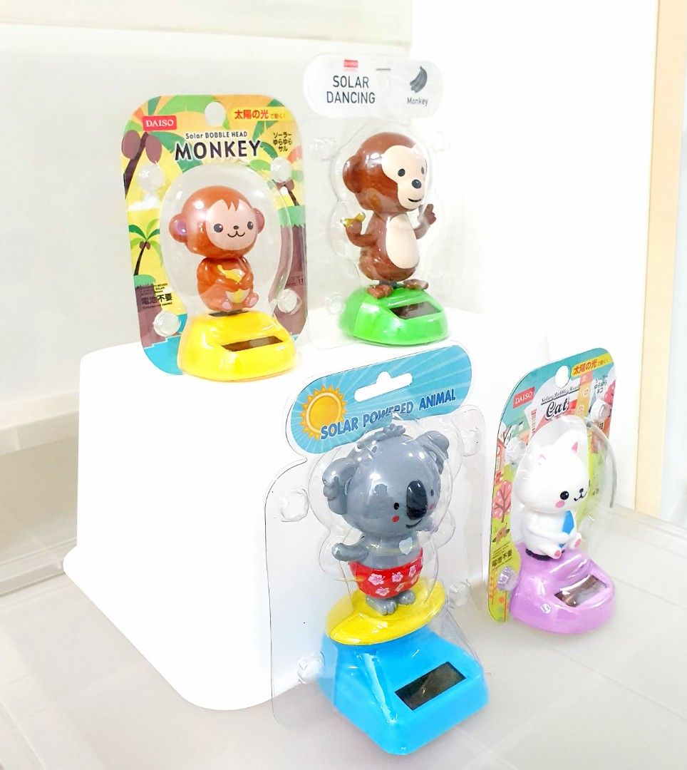 Solar powered Dancing Cat / Monkey / Koala Surfing / Toy Gift, Hobbies ...