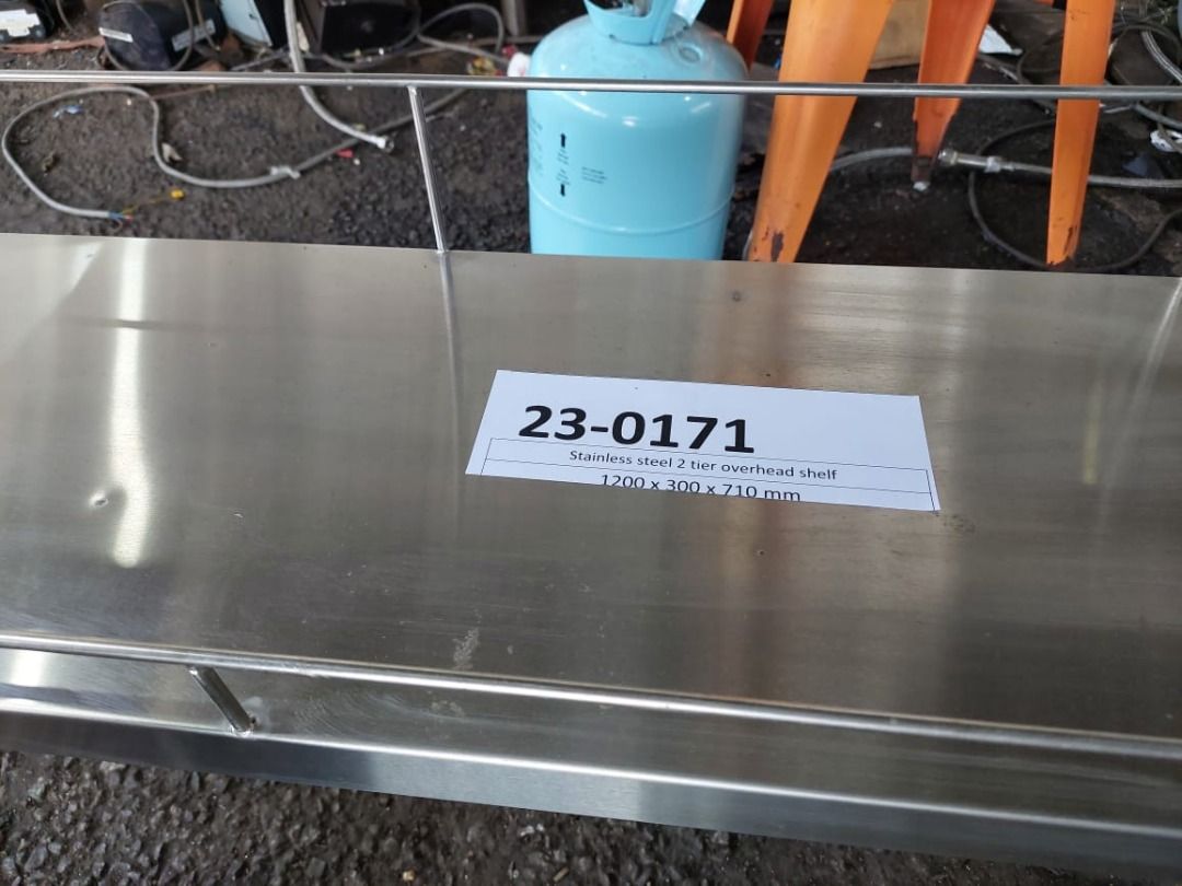 Stainless Steel 2 Tier Overhead Shelf, TV & Home Appliances, Kitchen ...