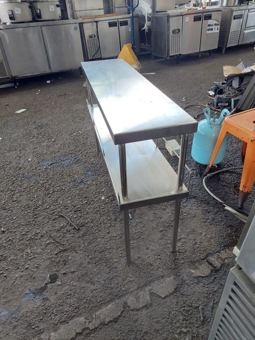 Stainless Steel 2 Tier Overhead Shelf, TV & Home Appliances, Kitchen ...