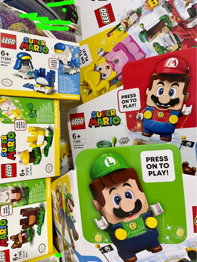 Super Mario Bros Luigi Peach Toad Yoshi Bowser McDonalds Toys Kart ...