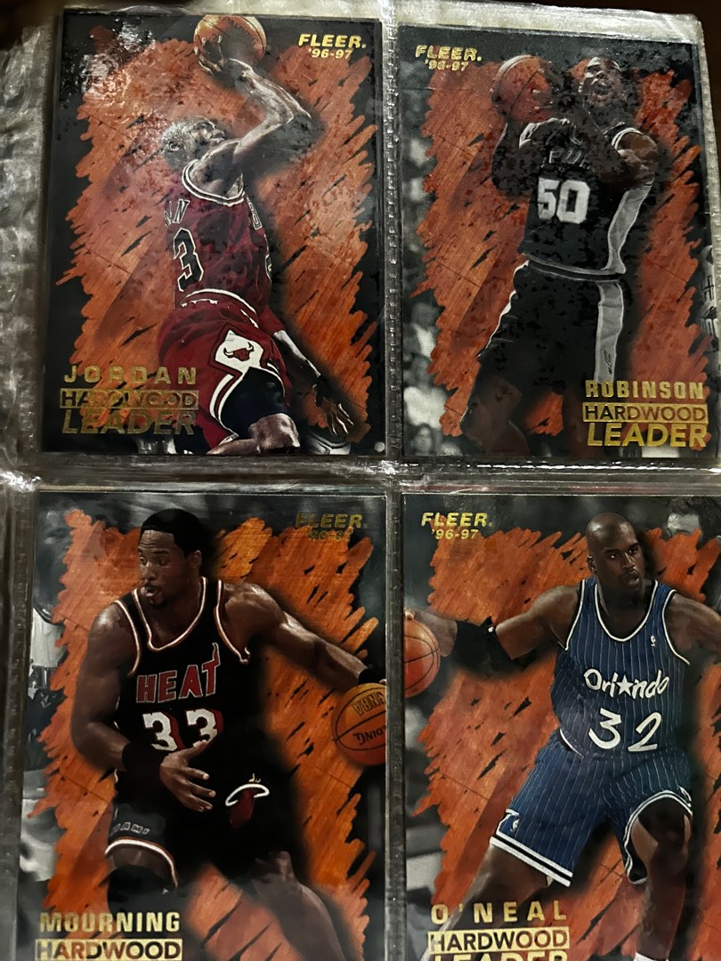 Take all!! NBA cards Fleer 96-97 Michael Jordan hardwood leader David ...