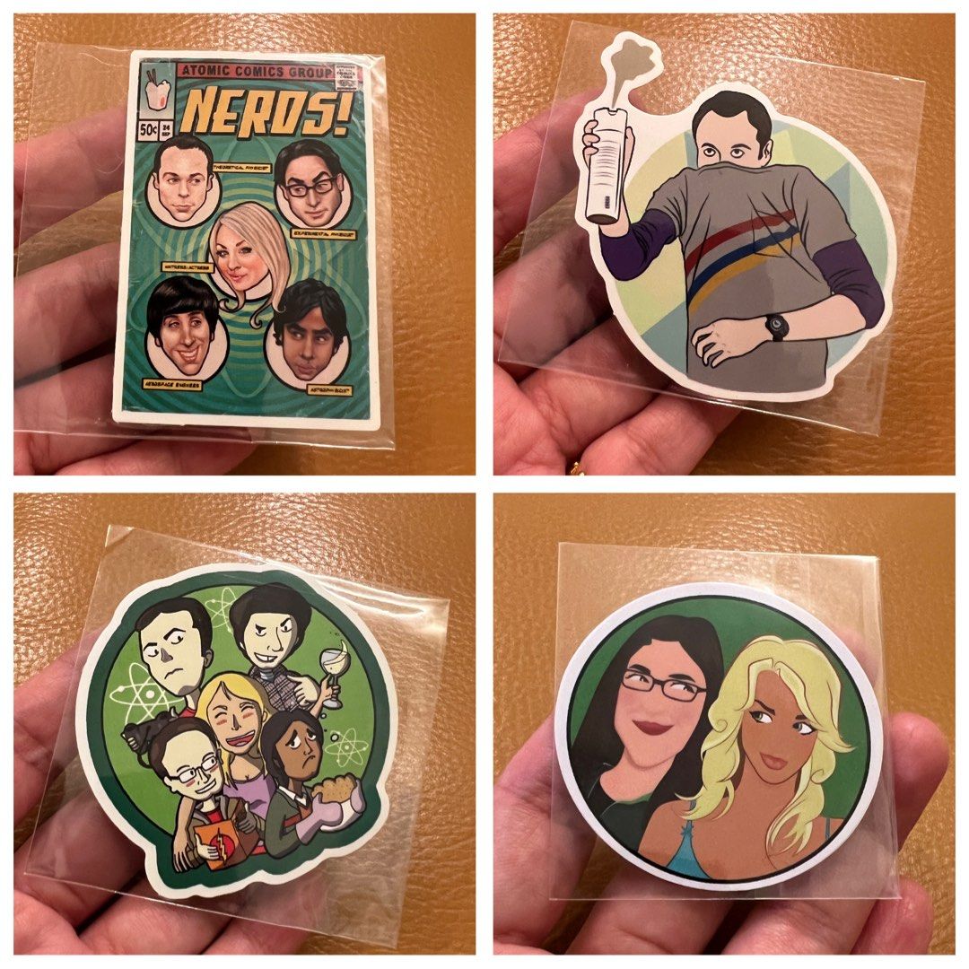 TBBT The Big Bang theory stickers Sheldon cooper Leonard Penny raj ...