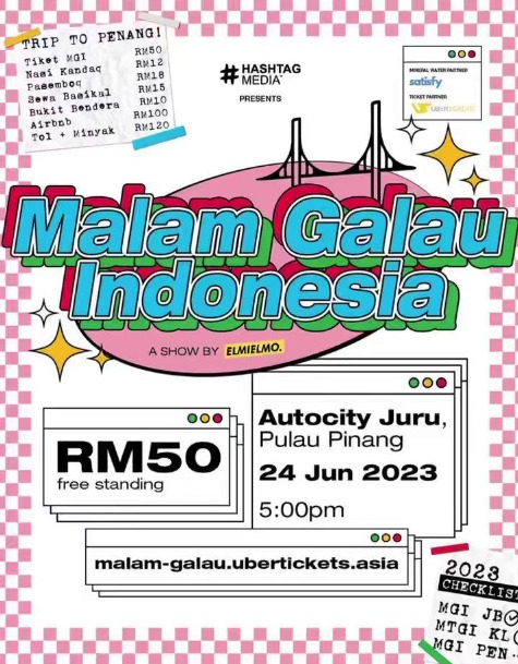 TICKET MALAM GALAU INDONESIA PENANG, Tickets & Vouchers, Event Tickets ...