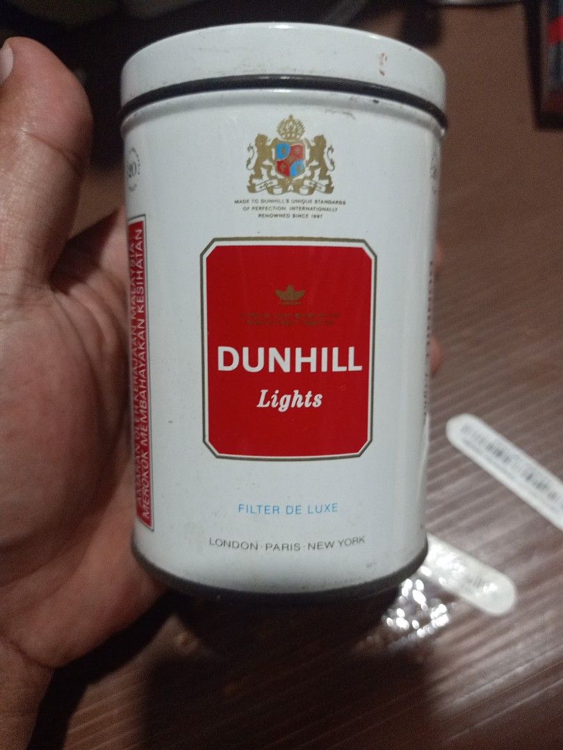 tin rokok lama - dunhill lights putih, Hobbies & Toys, Collectibles ...
