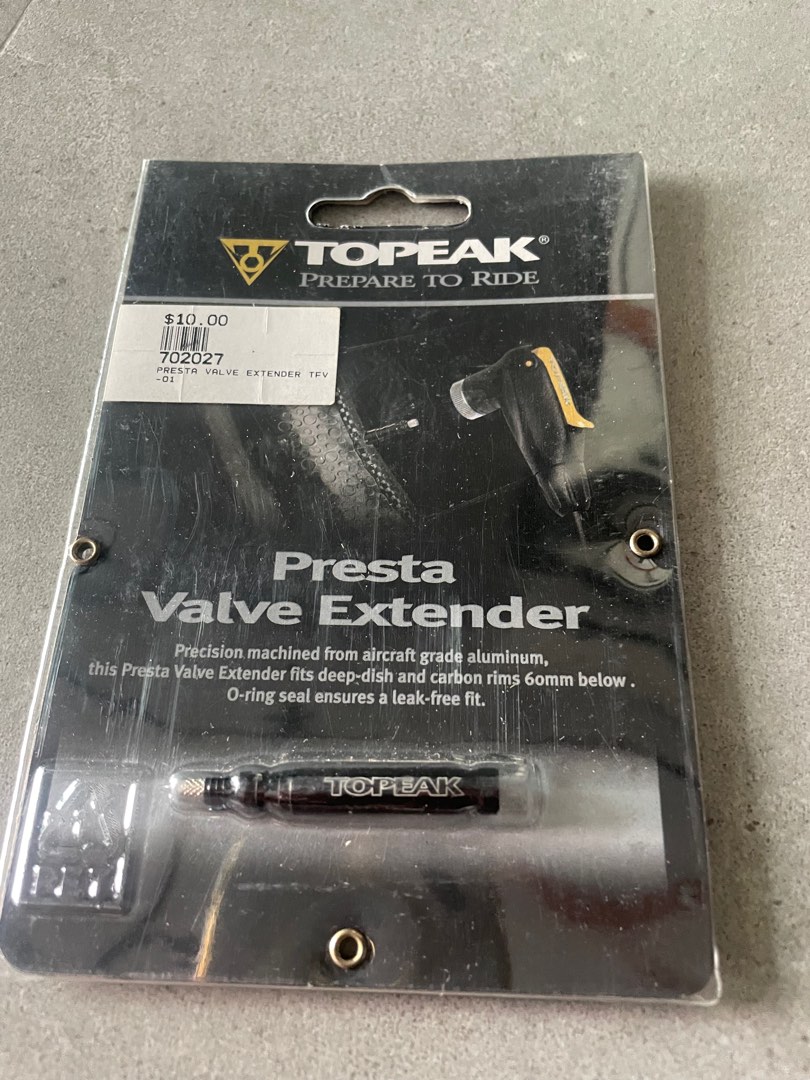 Topeak Presta Valve Extender 60mm, Sports Equipment, Bicycles & Parts ...