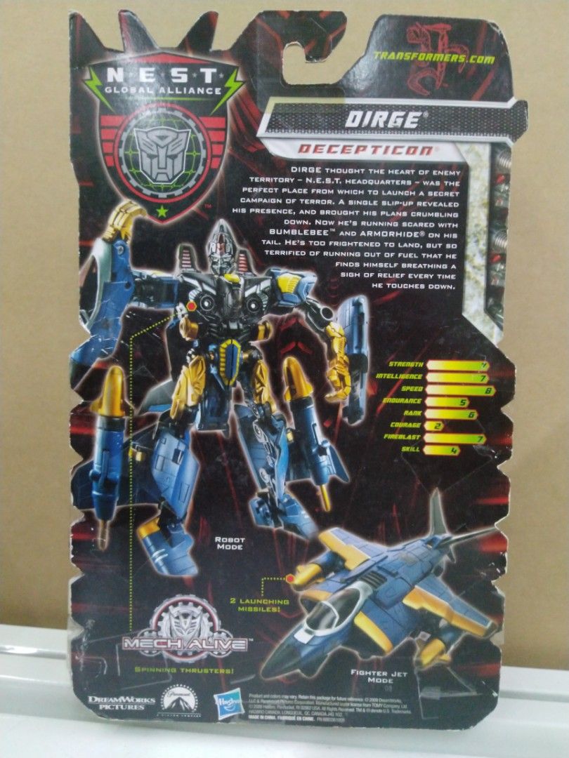 Transformers Revenge of the Fallen Dirge, Hobbies & Toys, Toys & Games ...