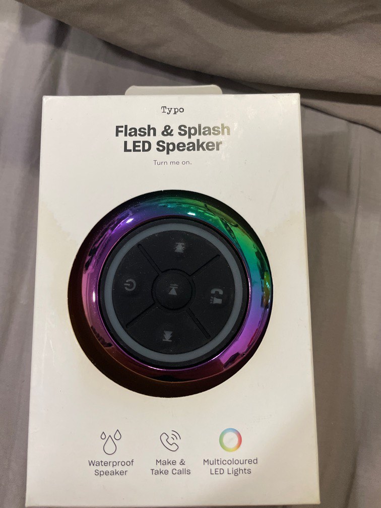 Typo Flash & splash Led speaker, Audio, Soundbars, Speakers ...