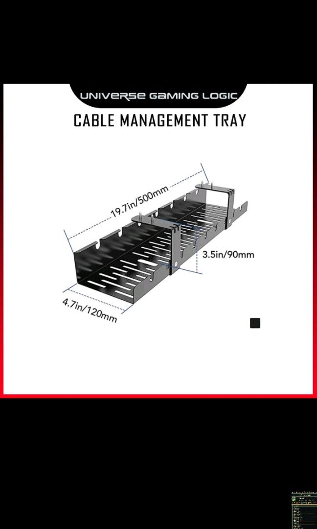 UGL Cable Management Under Desk, Furniture & Home Living, Furniture ...