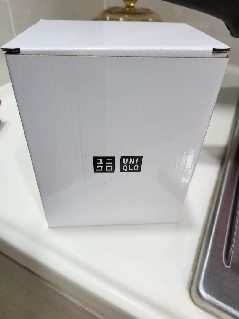 Uniqlo Double Wall Glass Mug With Cover, Furniture & Home Living ...
