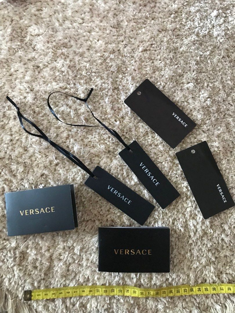 Versace tag booklet price tag authentic card dll bebas pakai buat apa ...