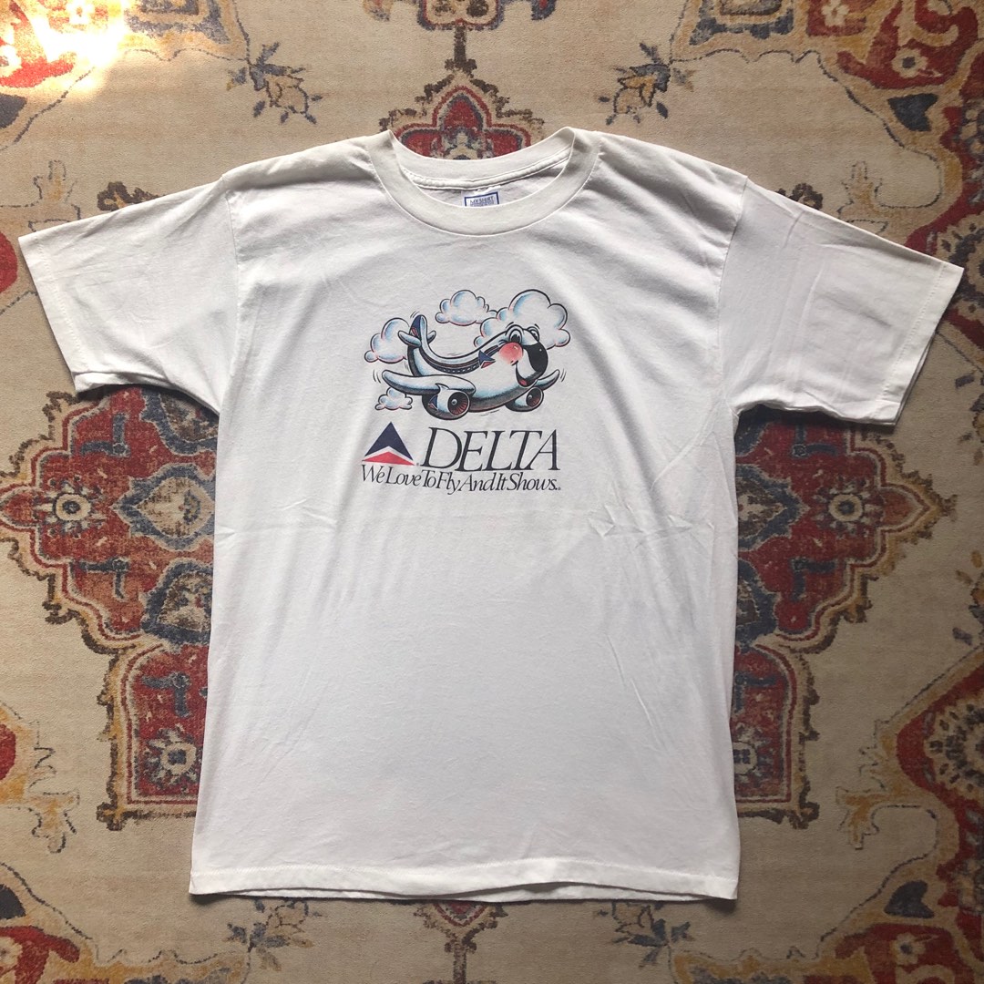 Vintage 90s Delta Airlines Shirt on Carousell