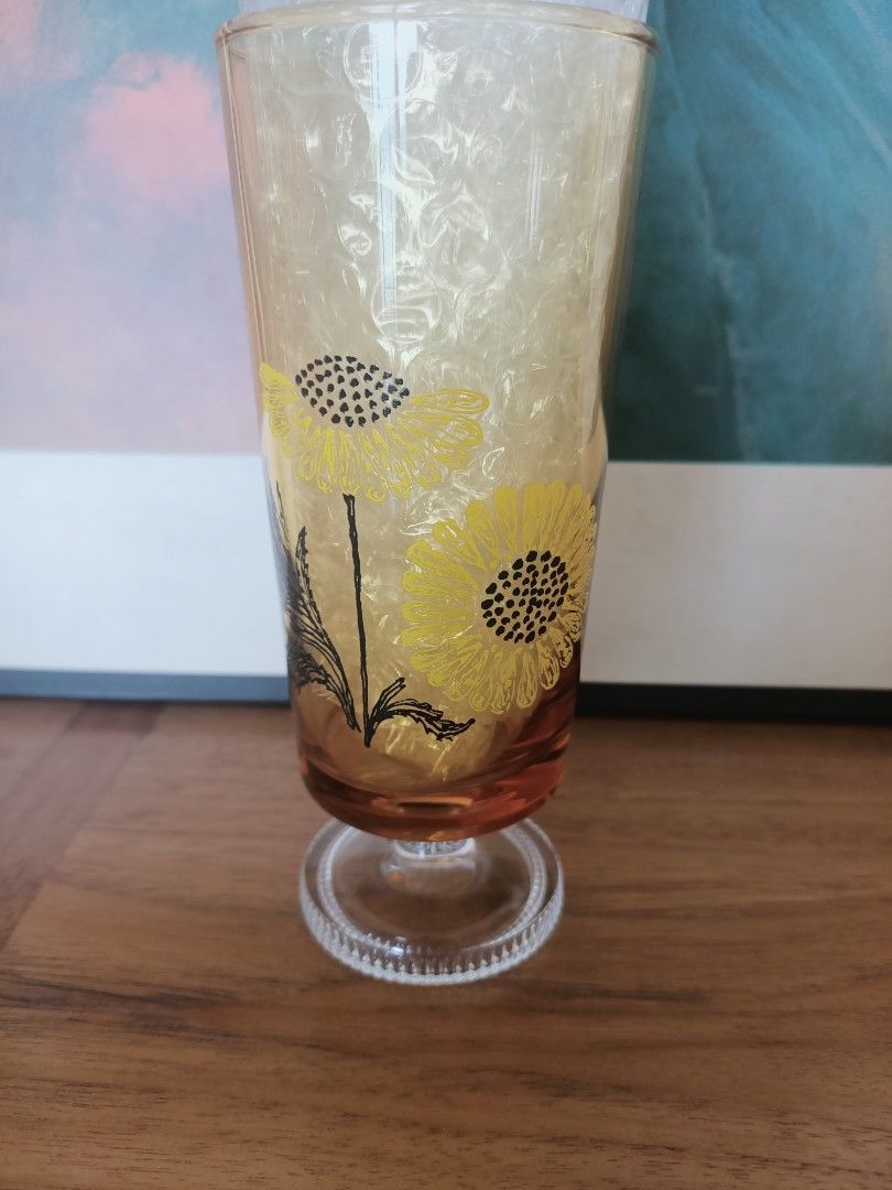 Vintage Aderia Footed Glasses, Hobbies & Toys, Memorabilia & Collectibles, Vintage Collectibles ...