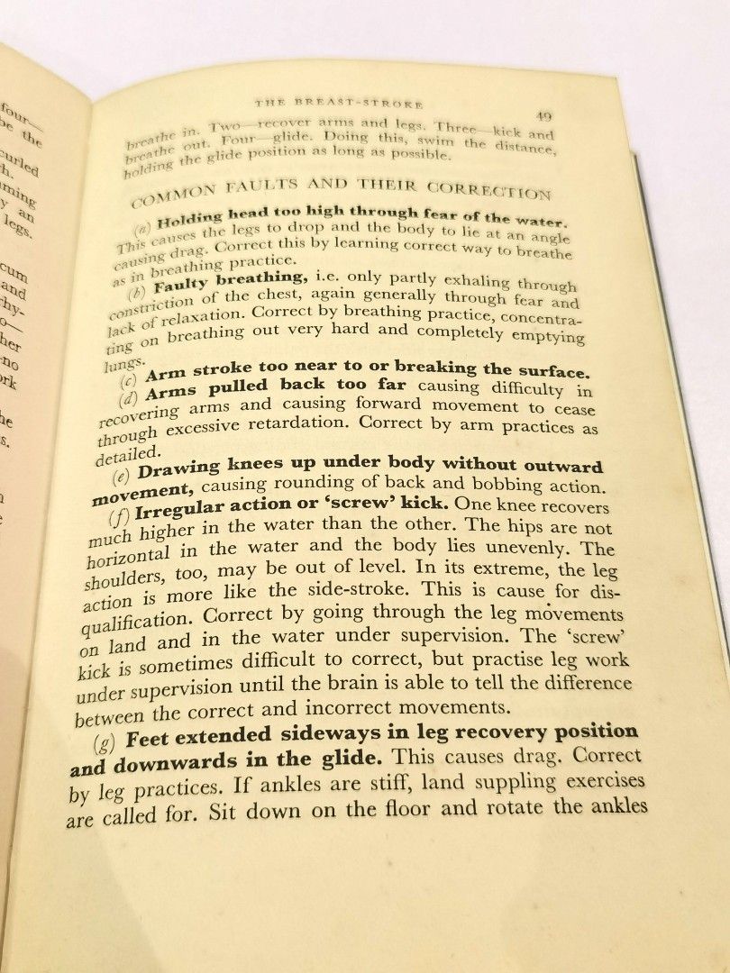 Vintage Book Year 1963 Swimming And Diving Guide Coaching Book, Hobbies ...