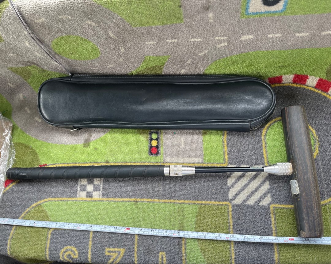 Vintage Croquet Gate Ball Mallet 34 Inches Japan with leather case on ...