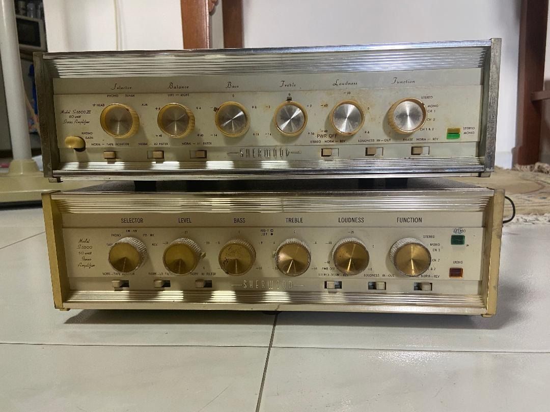 Vintage old school tube integrated amplifiers., Audio, Soundbars ...