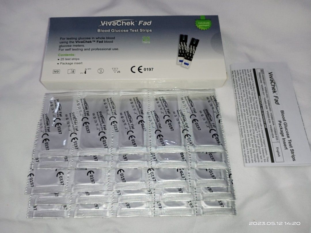 Viva chek blood glucose monitoring system and blood glucose test strips ...
