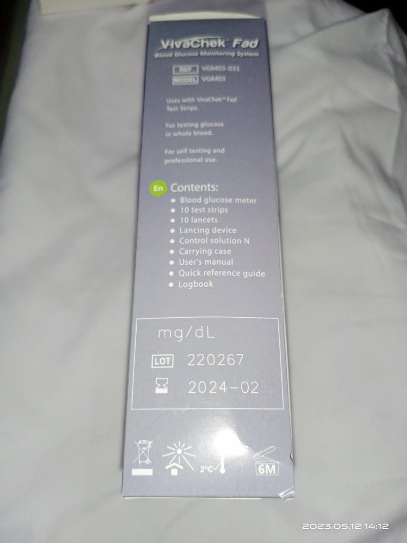 Viva chek blood glucose monitoring system and blood glucose test strips ...