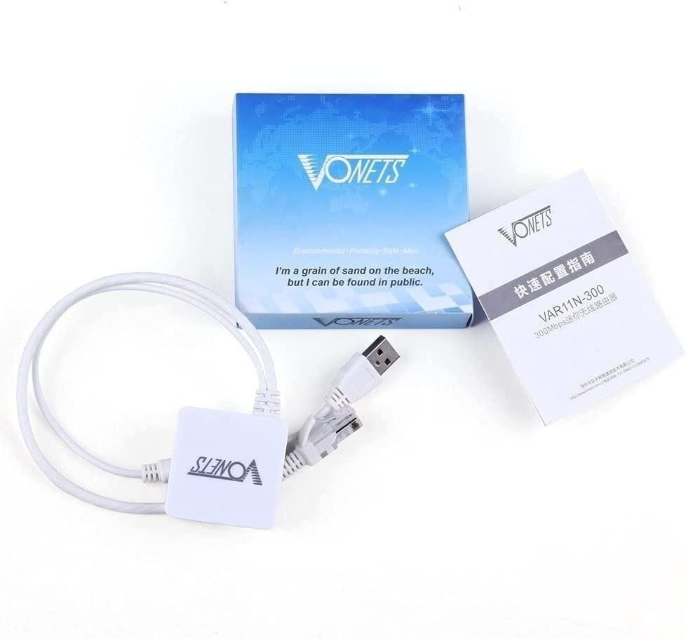 VONETS Mini WiFi Bridge Portable Wireless Router/Repeater Ethernet to WiFi with WiFi Hotspot 2 ...